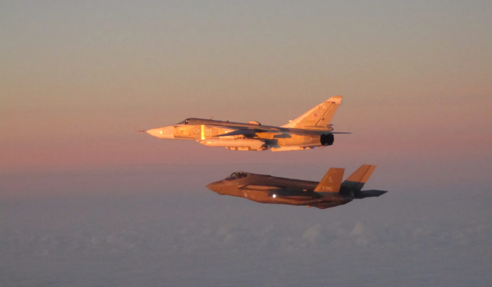NATO F-35s Intercept Russian Spy Aircraft Over Baltic Sea