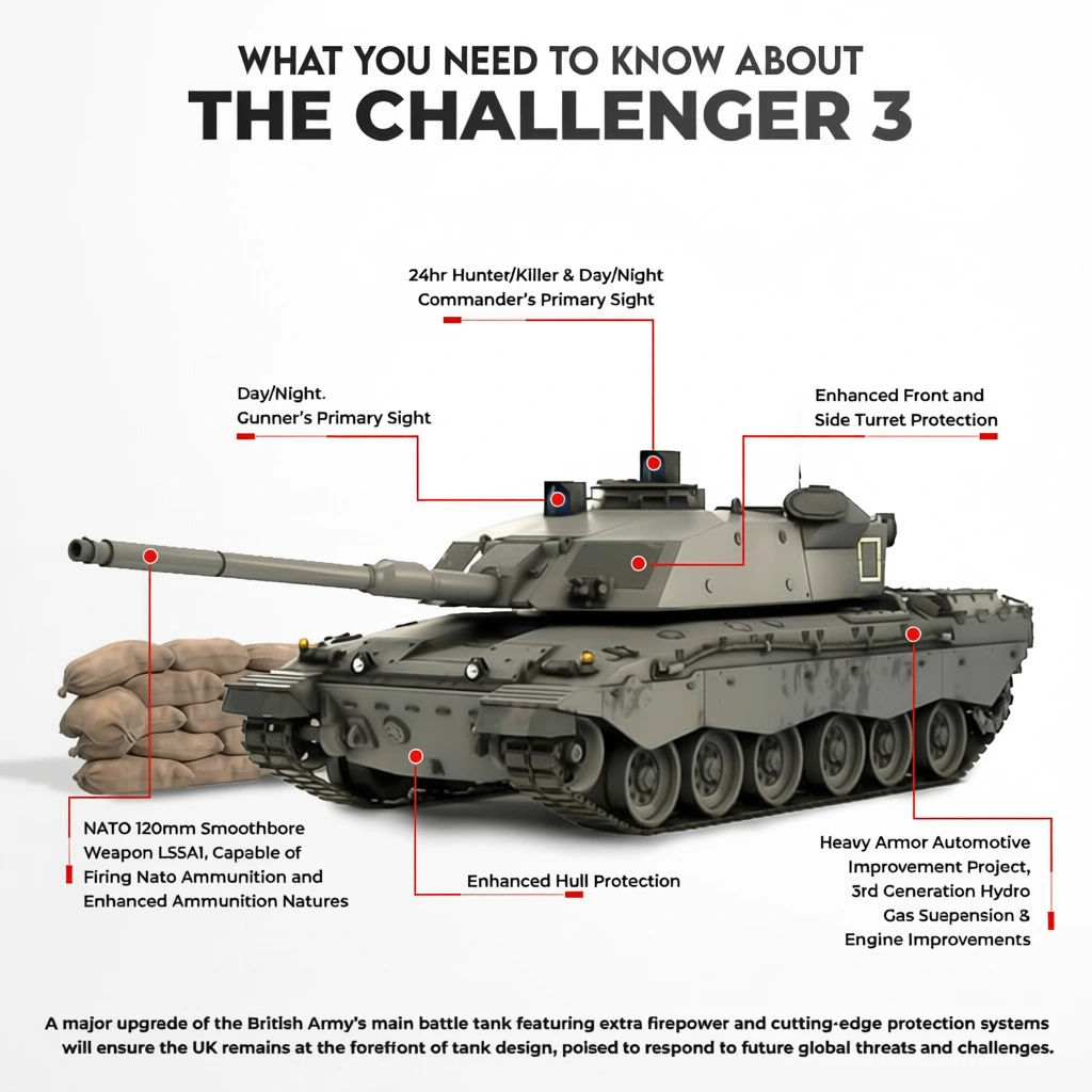 Challenger 3 Tank Infographic - Defense Feeds